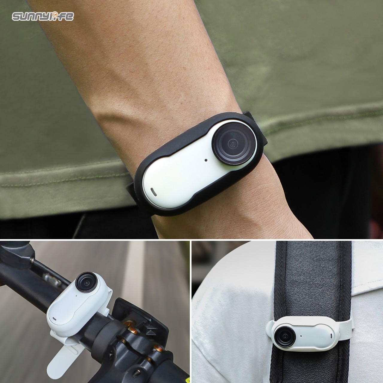 Sunnylife Camera Strap + Silicone Case for Insta360 Go3 綁帯+矽膠保護套 ...